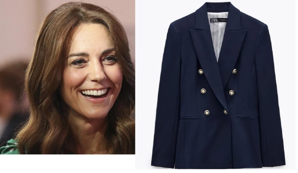 Kate Middleton look, il blazer Zara per copiare il suo outfit